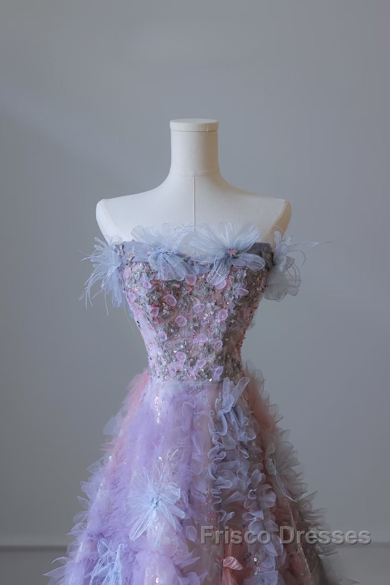 Pretty A Line Sweetheart Tulle Long Formal Prom Dress Evening Gowns ...